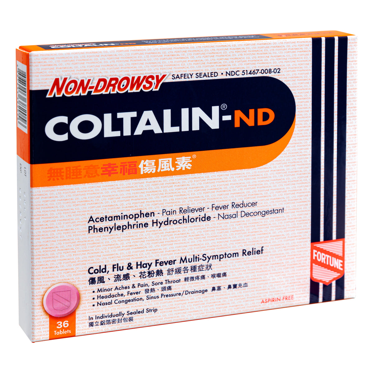 Coltalin-ND - Non-drowsy Cold Tablets For Flu, Fever and Nasal ...